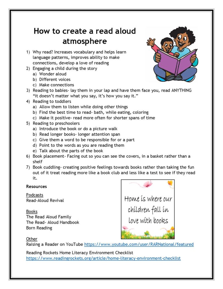 How to create a read aloud atmosphere – Fun Van supported by First ...